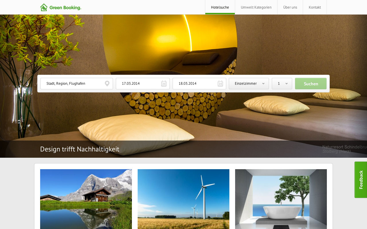 Green Booking | LOGIKSTUDIO